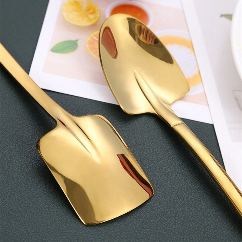 1pc Stainless Steel Iron Shovel Spoon Coffee Ice C... – Grandado