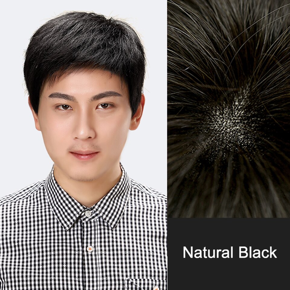 MEIFAN Short Straight Hair Pieces with Bangs Wigs ... – Grandado