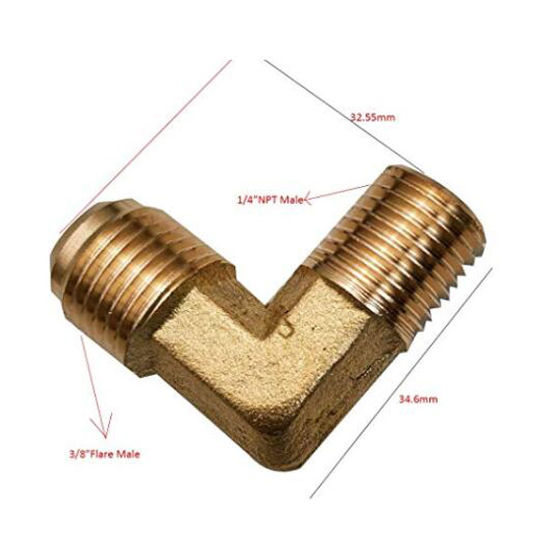 2PCS Metal Solid Brass 90 Degree Compression Elbow... – Vicedeal
