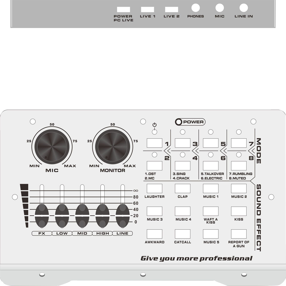 GAX-H10 Recording Live Sound Card condenser microp... – Grandado