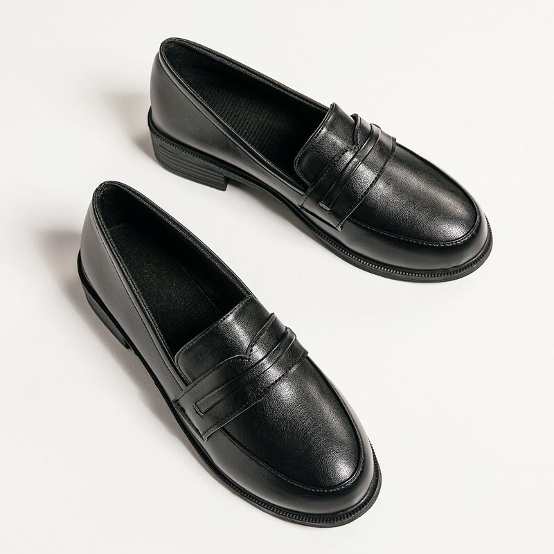 Solid Leather Oxford Shoes for Women Shoes Woman S... – Grandado