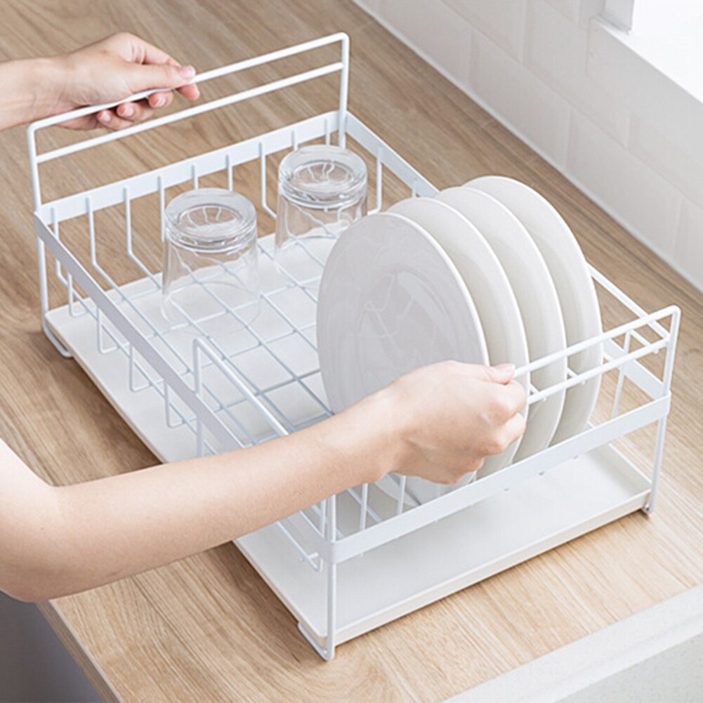 Kitchen Dish Drainer Drying Rack Holder Plates Cup... – Grandado