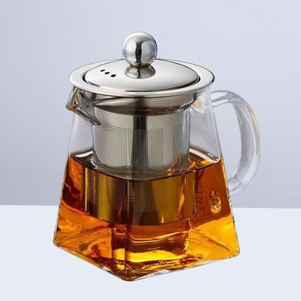 Stainless Steel Infuser Strainer Clear Glass Tea C... – Grandado