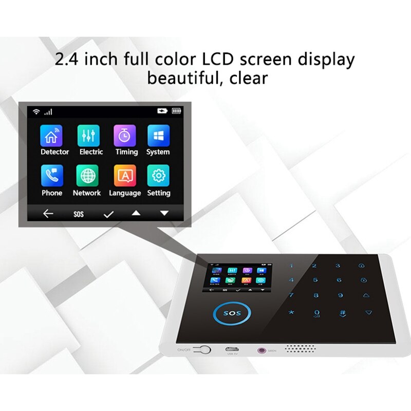 CS108 Wireless Smart Voice Home Security Wifi Gsm ... – Grandado