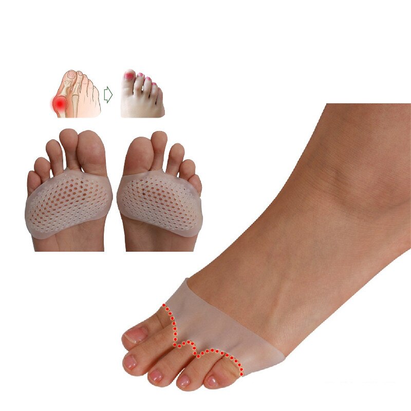 1Pair Gel Forefoot Metatarsal Pads Silicon Half Ya... – Grandado