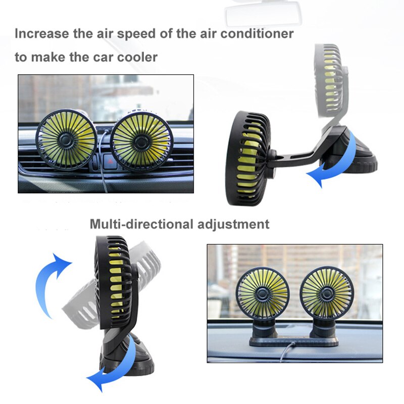 Multiple styles Car Dual Fan Car Interior Accessor... – Grandado