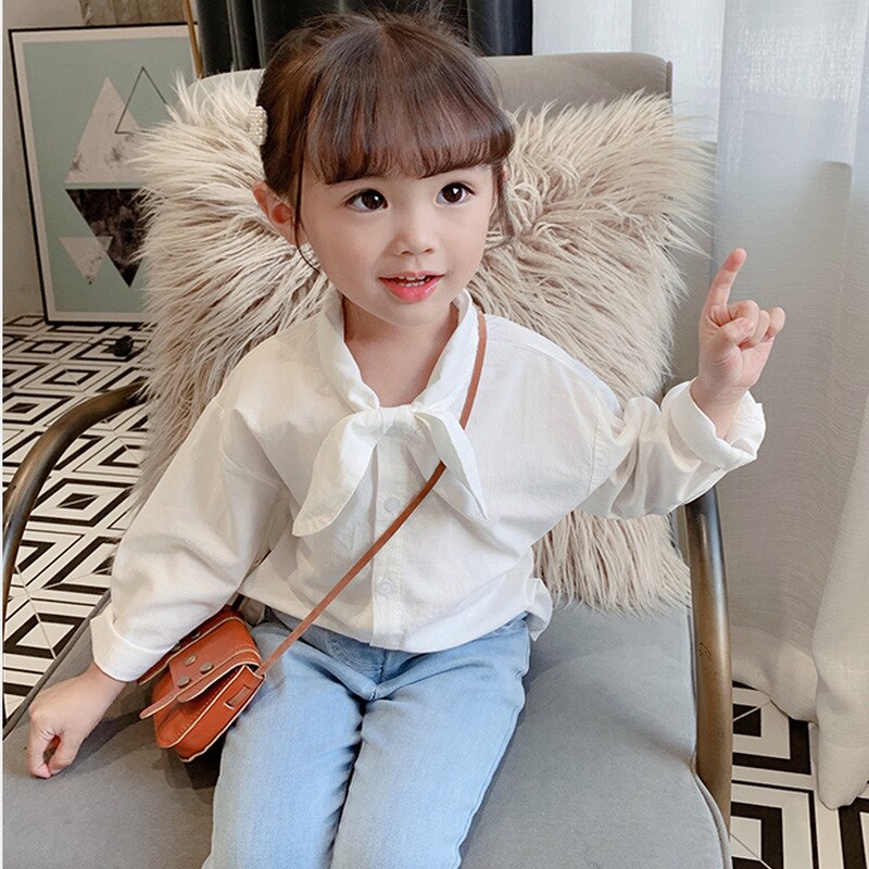 Bow Children Clothes Spring Summer Girls Cotton Bl... – Grandado