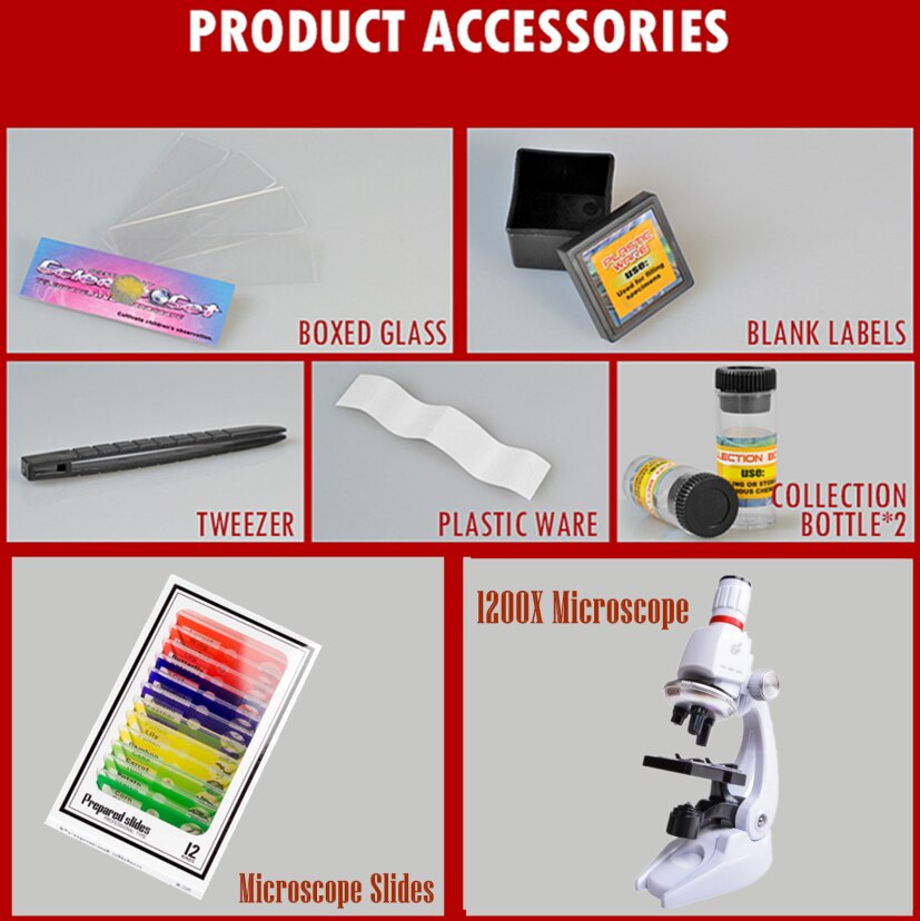 ANENG 1200X Refined Biological Microscope Kit Lab ... – Grandado