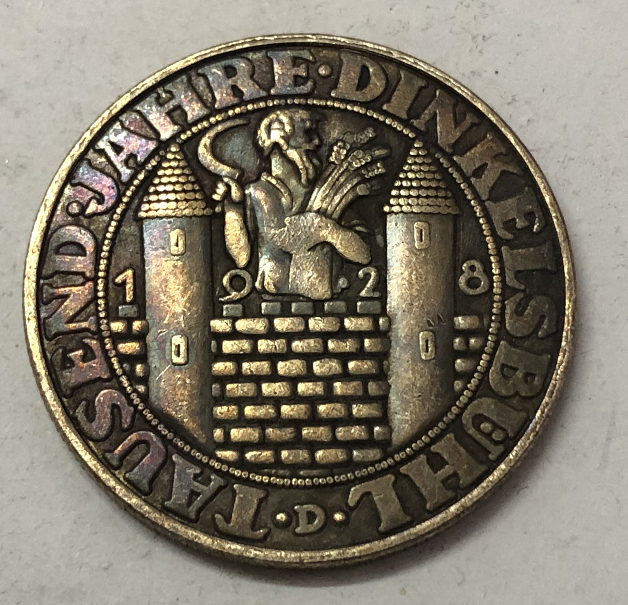 1928 Germany 3 Reichsmark Dinkelsbuhl – Grandado