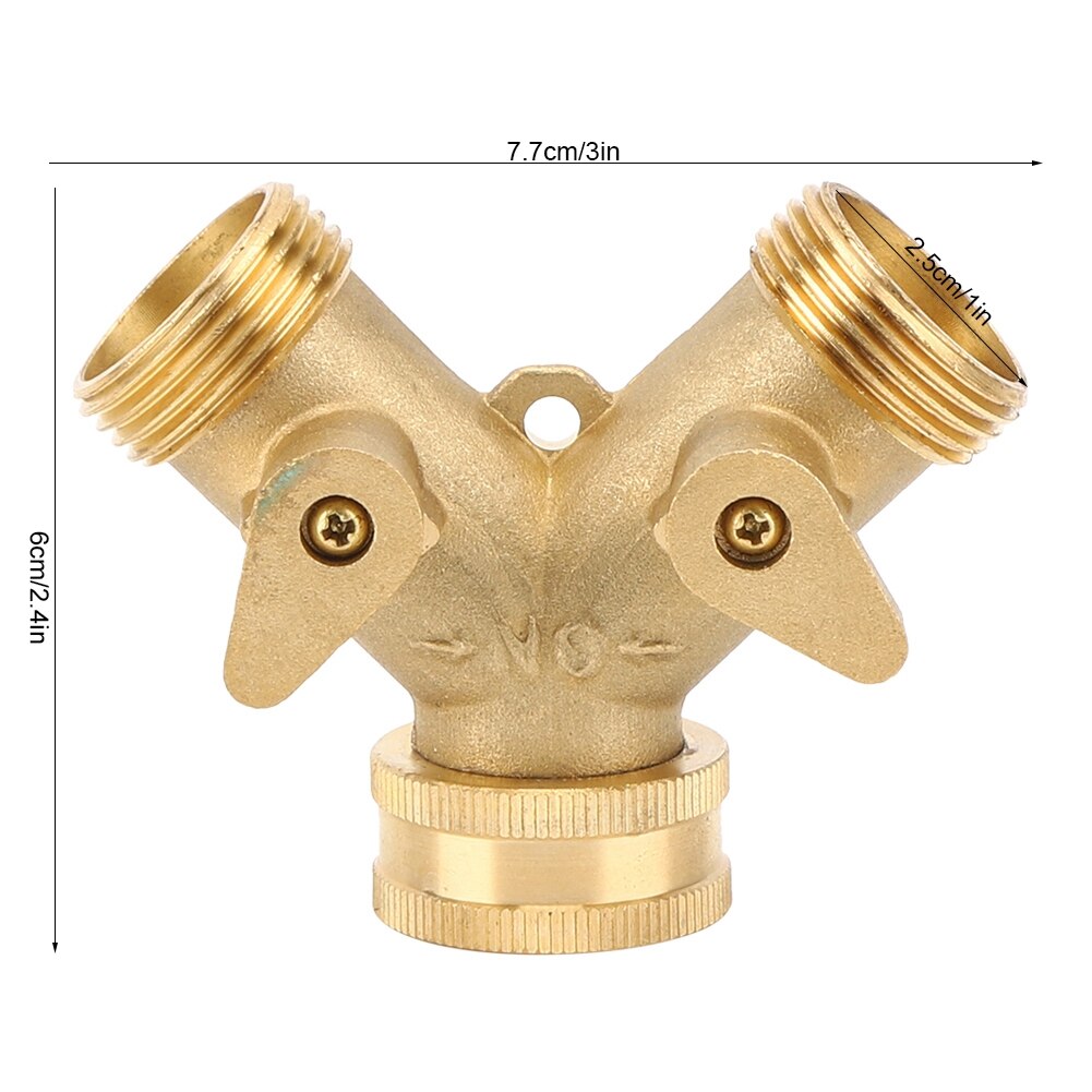 3/4 Inch 2-Way Tuinslang Splitter Tuin Messing Wat... – Vicedeal
