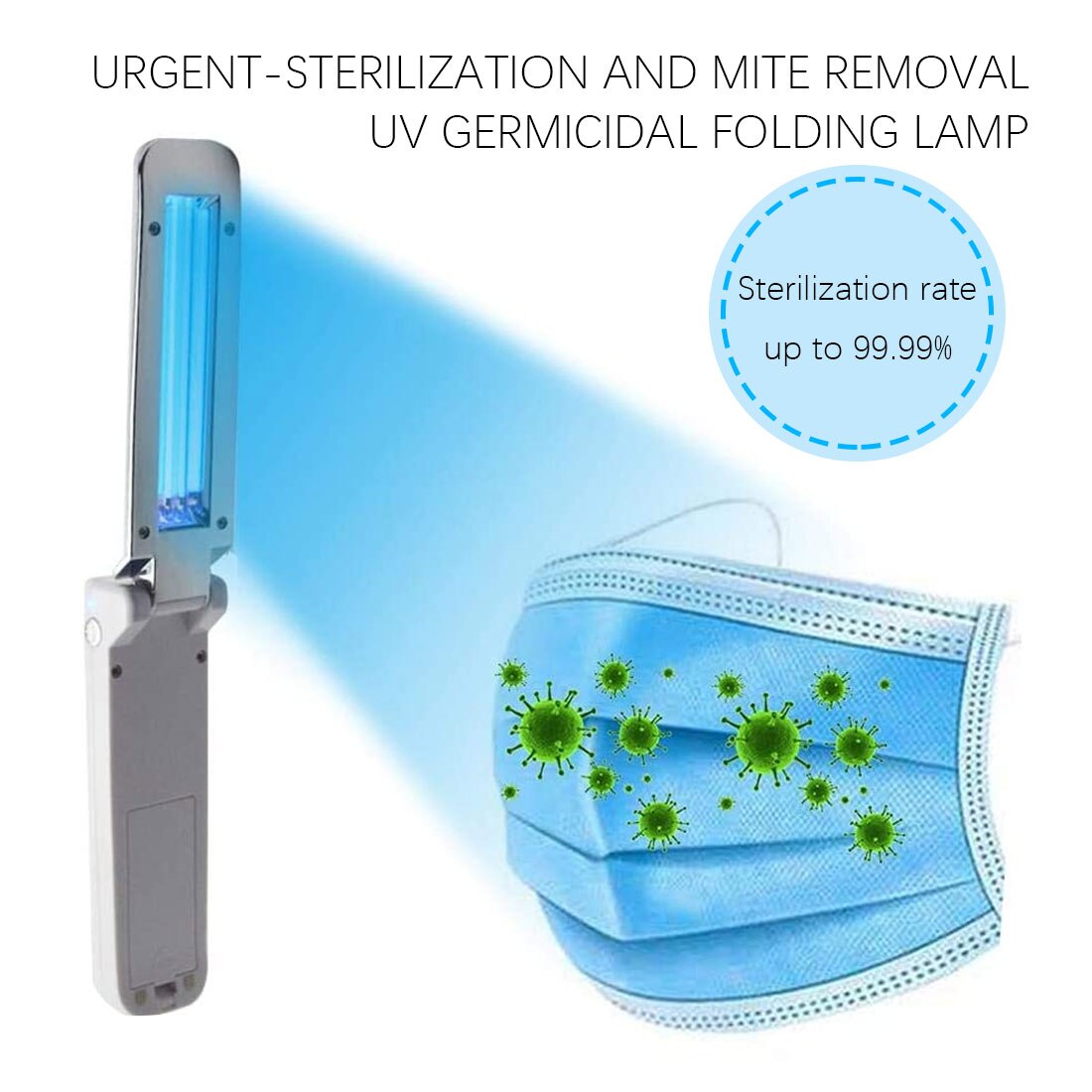 Portable UV Disinfection Sterilizer Lamp USB Power... – Vicedeal