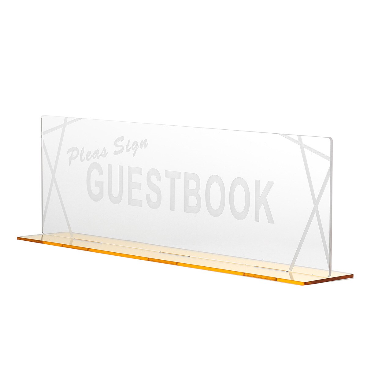 Acrylic Guest Book Memory Guest Book Sign With Bas... – Grandado