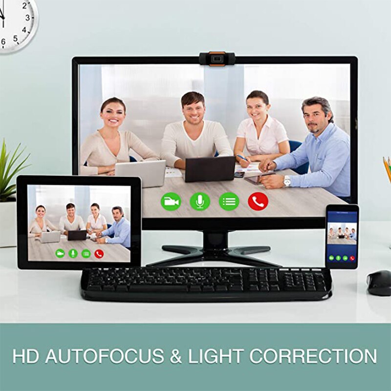 COFORCARE USB Webcam HD 1080P PC Camera with Dual ... – Grandado