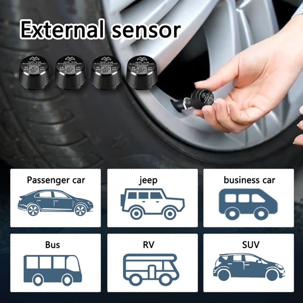 Auto Tpms Bluetooth Band Temperatuur En Druk Monit... – Vicedeal