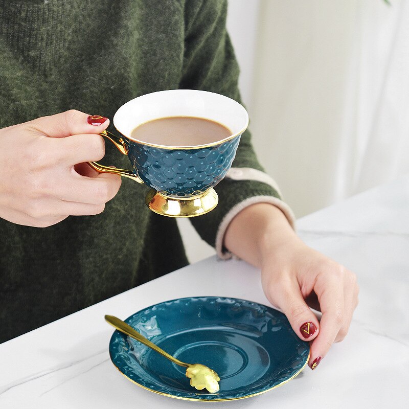 GLLead Ceramic Coffee Cups Set Small European Luxu... – Grandado