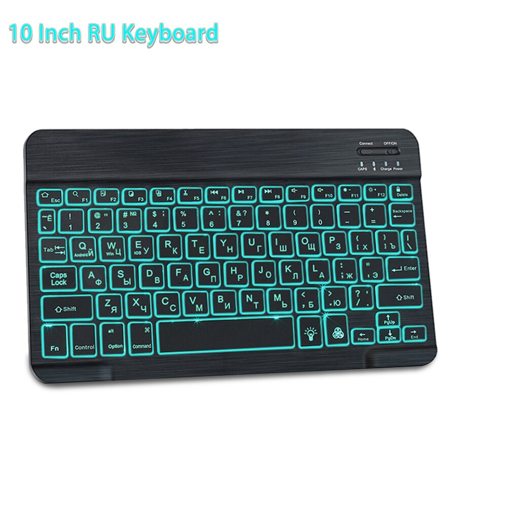 Backlit English Russian RGB Bluetooth Wireless Min... – Vicedeal
