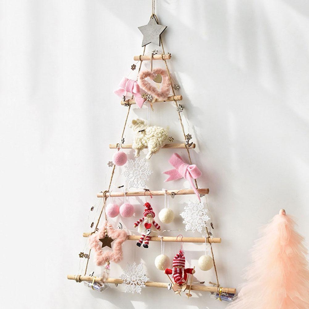 DIY Wooden Wall Hanging Christmas Tree Wooden Wall Grandado DIY Wooden Wall Hanging Christmas Tree Wooden Wall Grandado