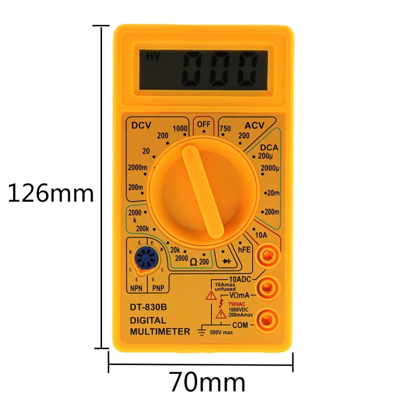 Junejour Digital Multimeter with Ohm Volt Amp and ... – Grandado