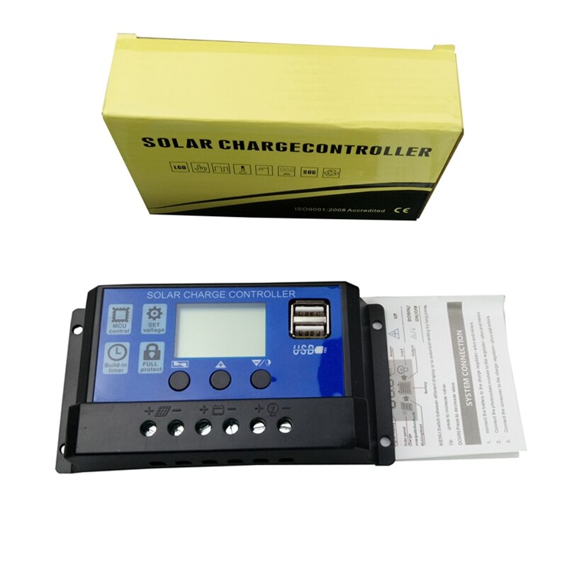 12V/24V 10A Solar Charger Controller Lcd Pwm Volta... – Vicedeal