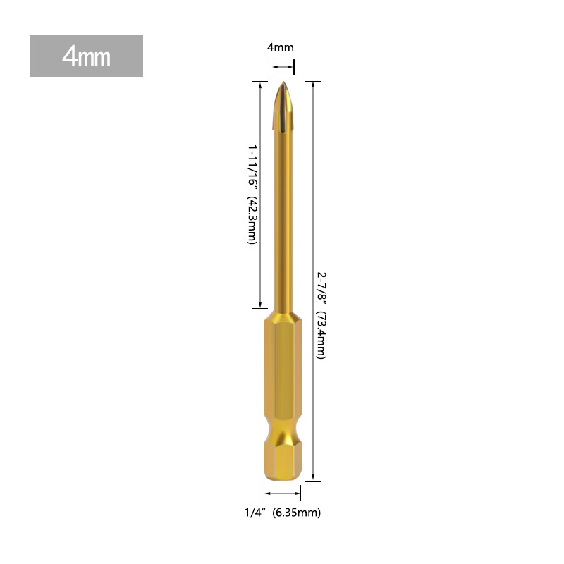 Concrete Twist Tile Drill Bit for Ceramic Tile 6mm... – Grandado