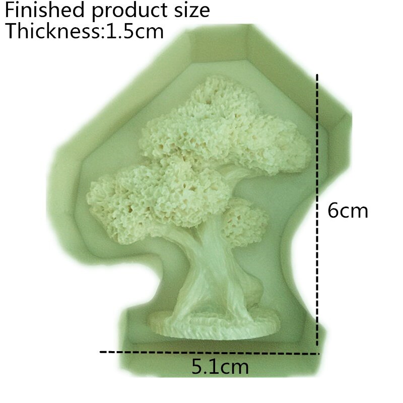 3D small tree bonsai shape silicone cake decoratio... – Grandado