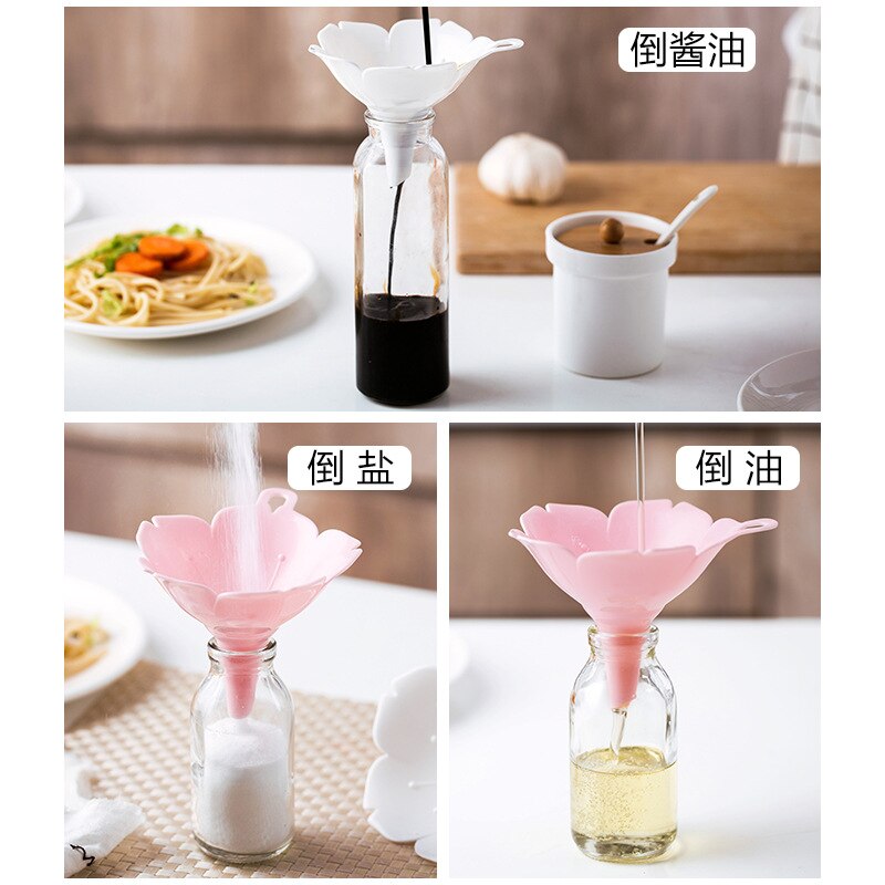 2pcs/set Kitchen Cherry Blossom Style Funnels Home... – Grandado