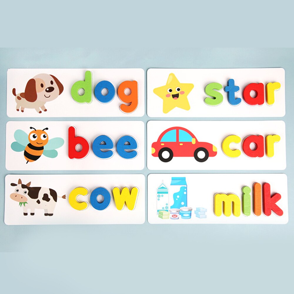 Children Jigsaw Letter Alphabet ABC Puzzle Spell W... – Grandado