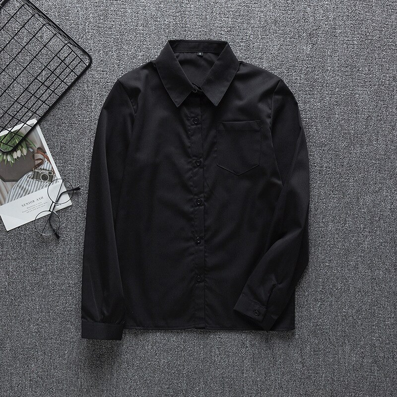 Basic Style Black Short Sleeve Blouse Shirt For Gi... – Vicedeal