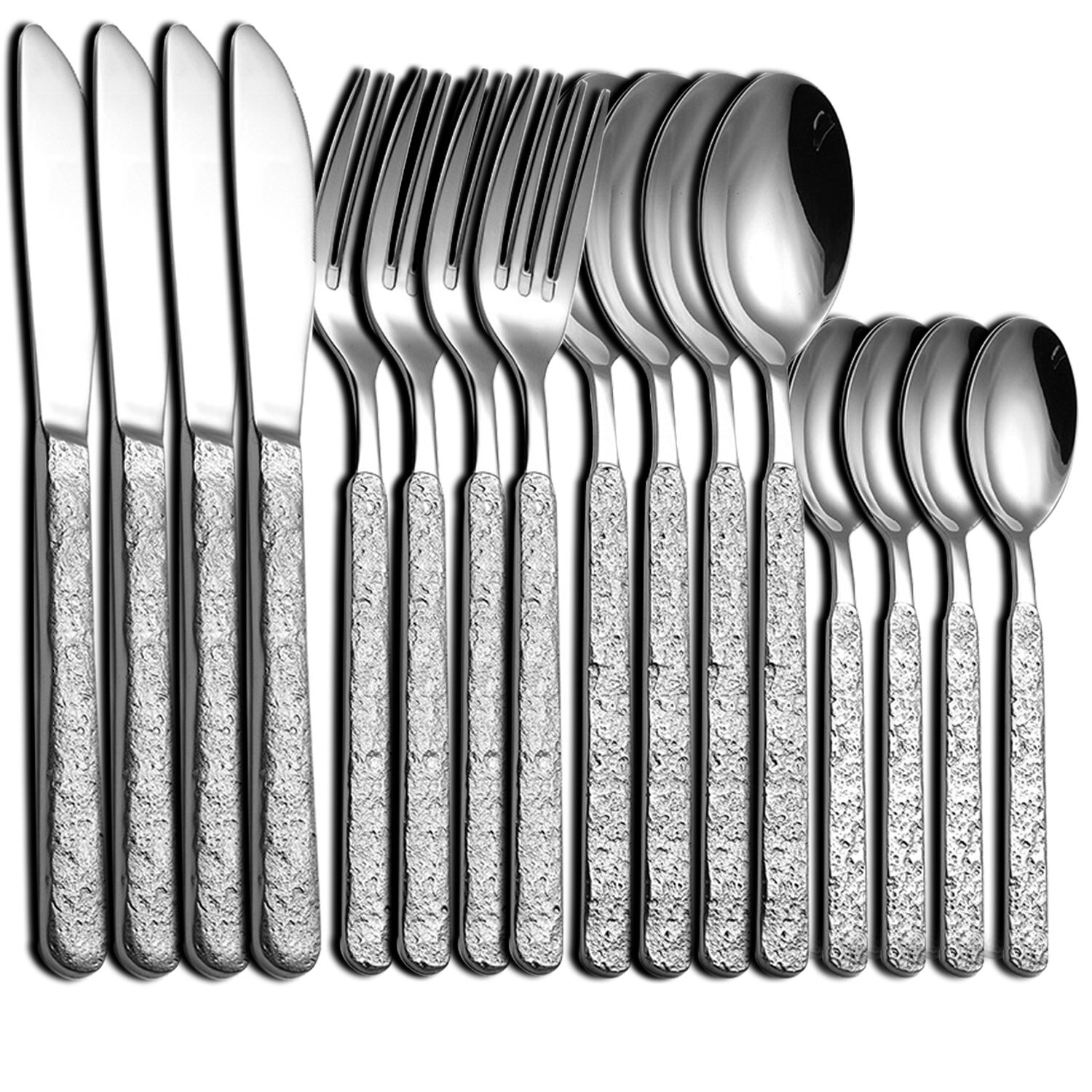 16Pcs/4Pcs Gold Bestek Set Rvs Servies Dikke Mes V... – Grandado