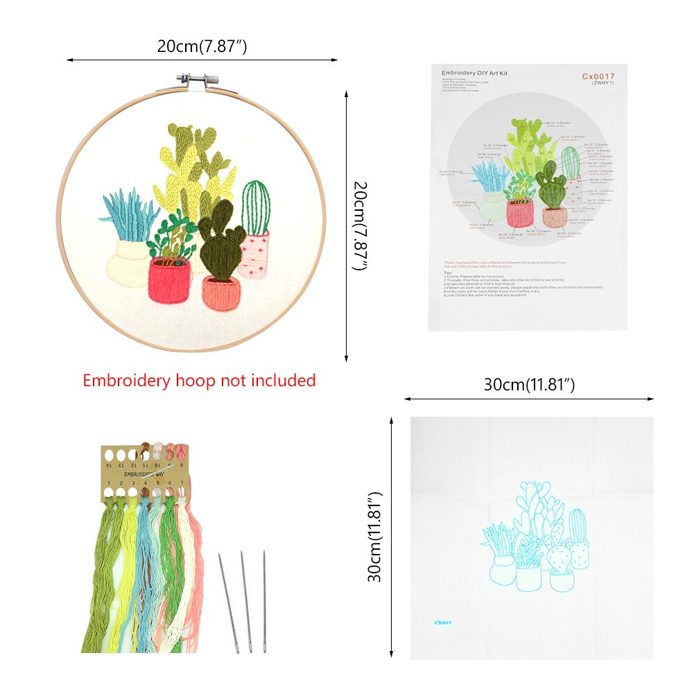 Botanical garden Handwork Plants Pattern Embroider... – Grandado