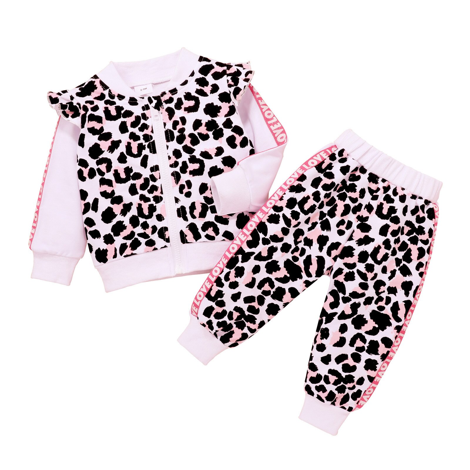 Newborn Infant Baby Girls Leopard Print Fly Sleeve... – Grandado