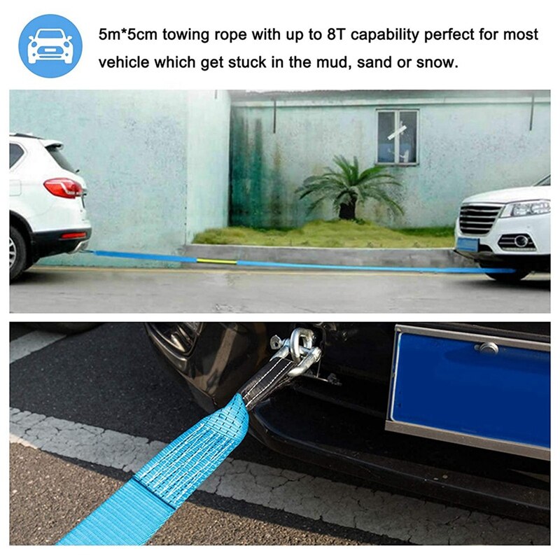 -Car Traction Belt Racing Automatic Winch Rope 5M ... – Grandado