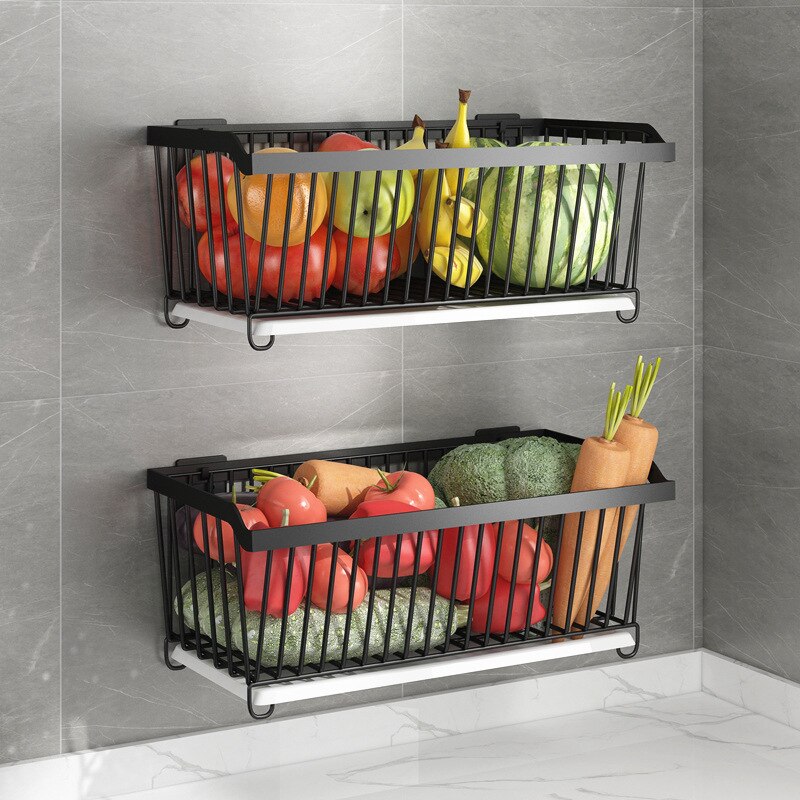 Stainless Steel Kitchen Wall Mounted Storage Baske... – Grandado