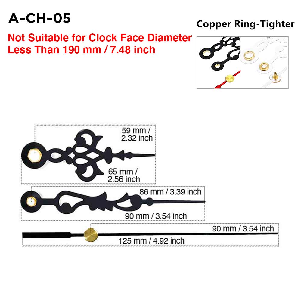 MCDFL DIY Kit Black Nordic Clock Hands Needles and... – Vicedeal