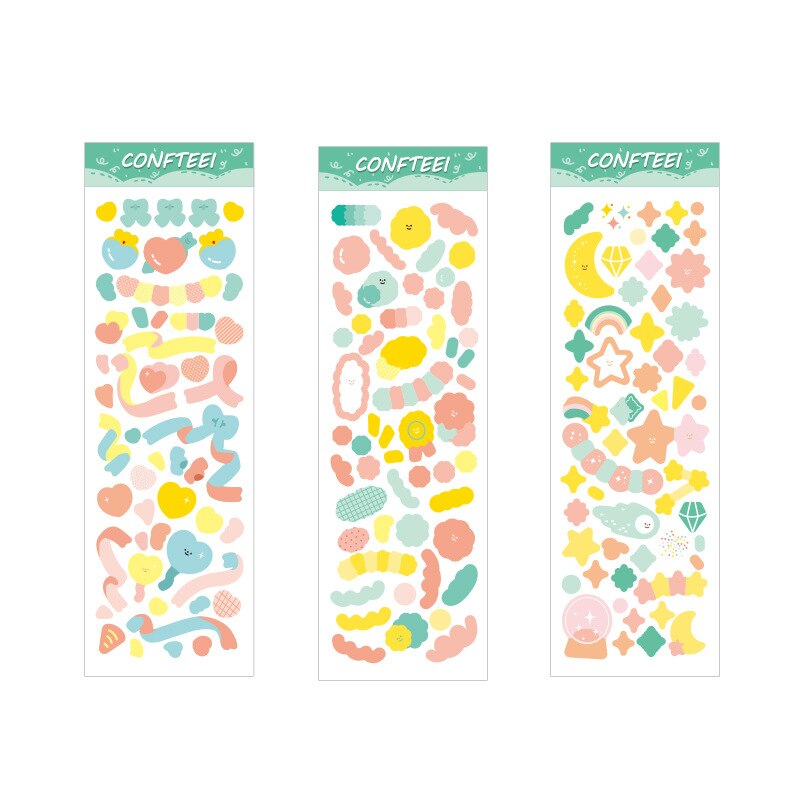 Mint Kleur Star Moon Lint Tijdschrift Stickers Scr... – Vicedeal