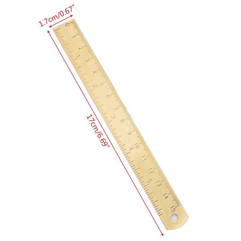 Vintage Brass Ruler Bookmark Label Book Mark Carto... – Grandado