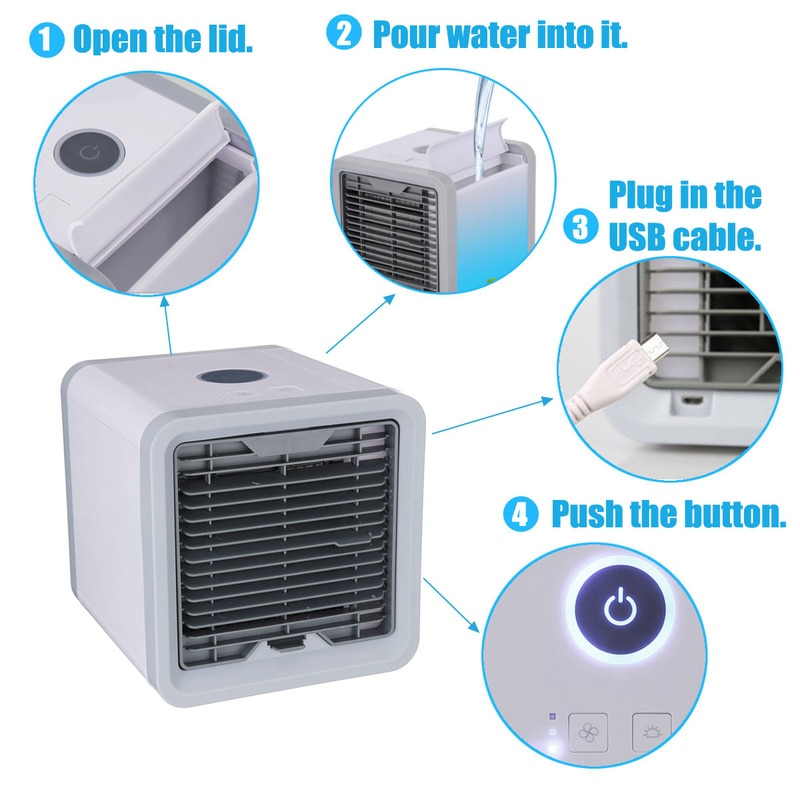 Mini Portable Air Conditioner Fan Personal Space C... – Grandado