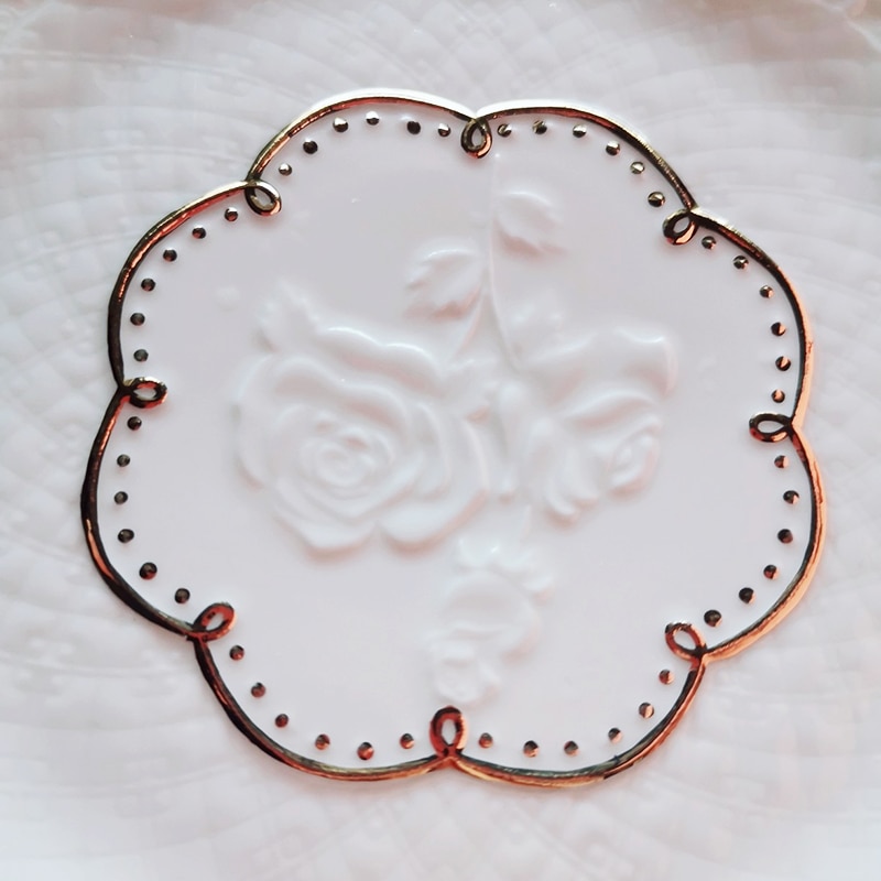 Hvitt bein kina middagstallerken årgang blomst for... – Grandado