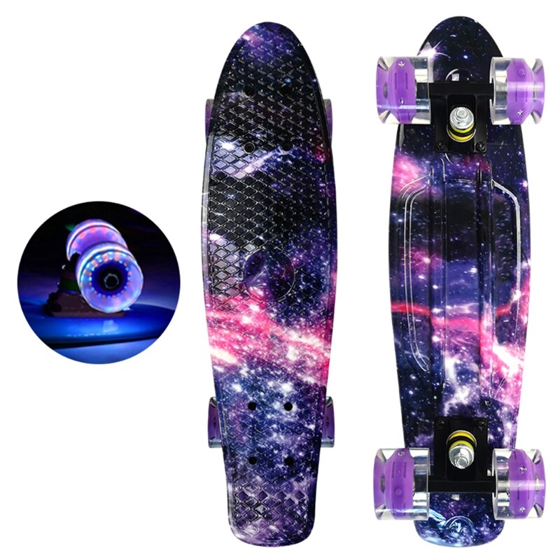 22in Complete Mini Cruiser Skateboard Longboard Fl... – Vicedeal
