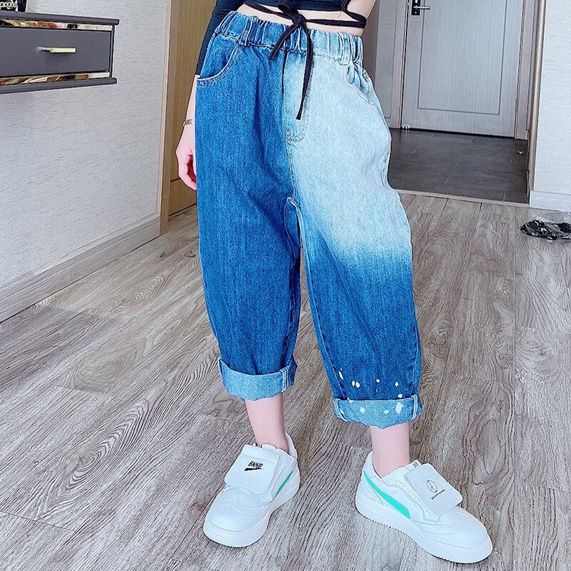 Girls Gradient Jeans Baby 8 10 years Kids Streetwe... – Vicedeal