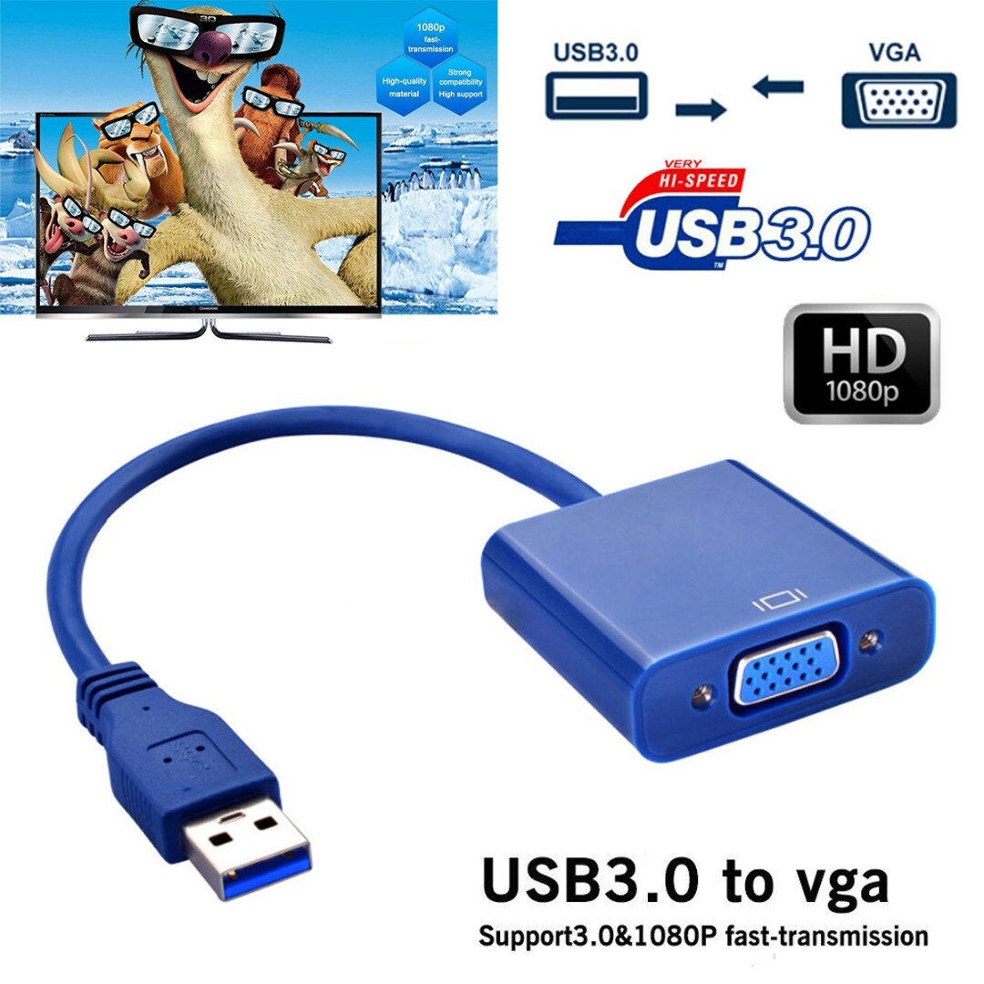 USB 3.0 to VGA 1080P Video Graphic Card Display Ex... – Grandado