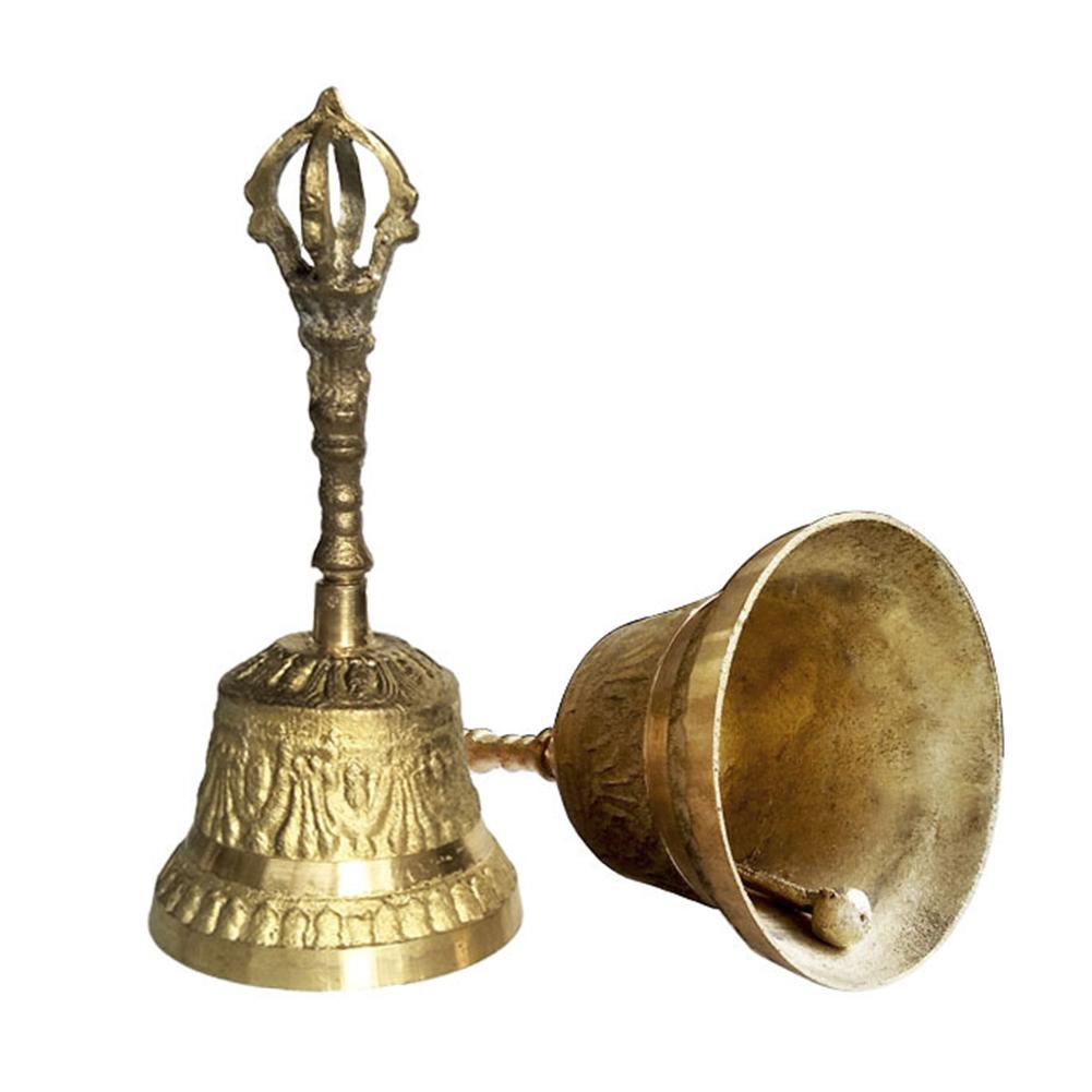 Brass Antique Handbell Hand Call Bell For School R... – Grandado