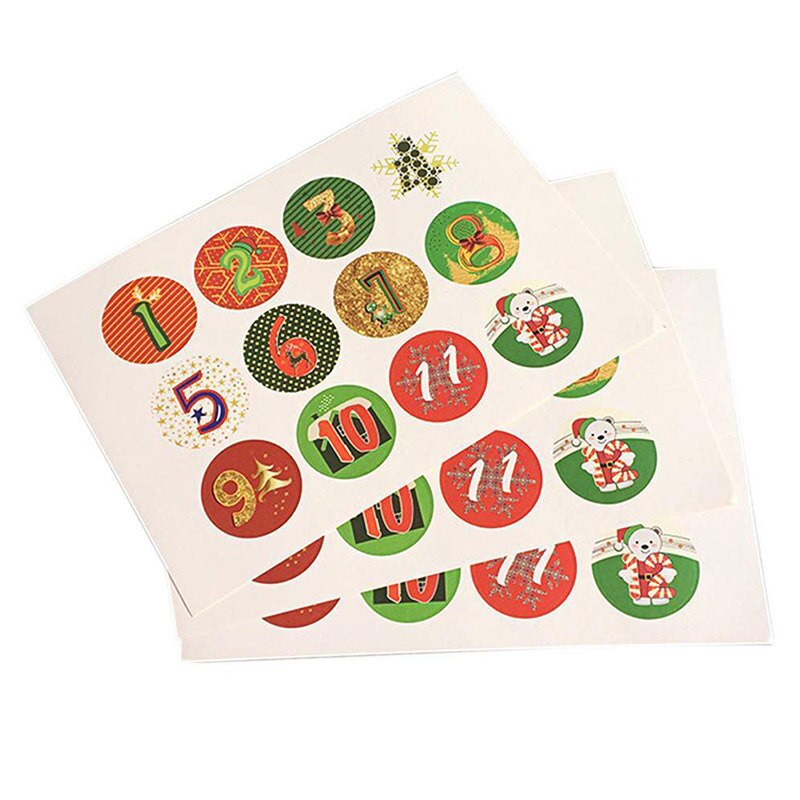 10 Sheets/Set Christmas Stickers Calendar stickers... – Vicedeal