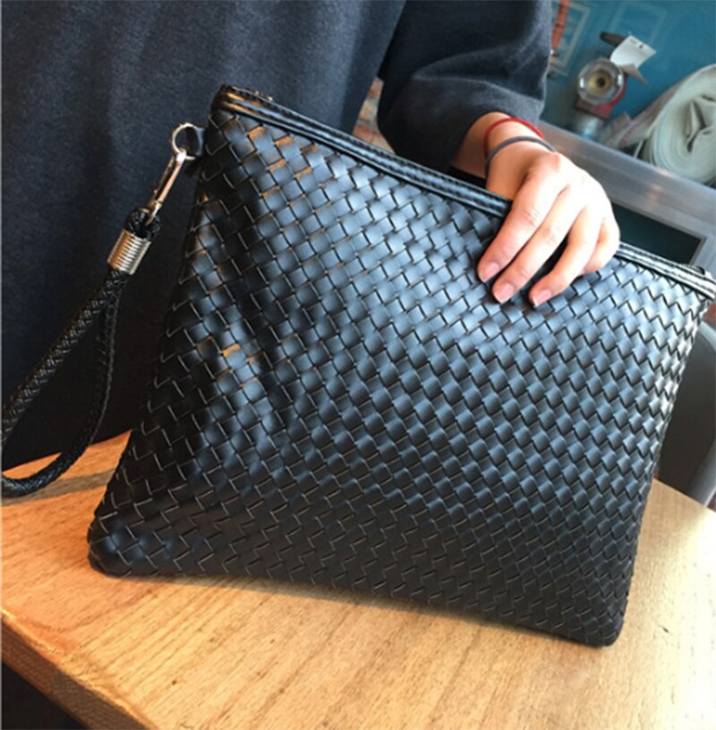 Knitting Envelope Handbags Crossbody PU Leather Me... – Grandado