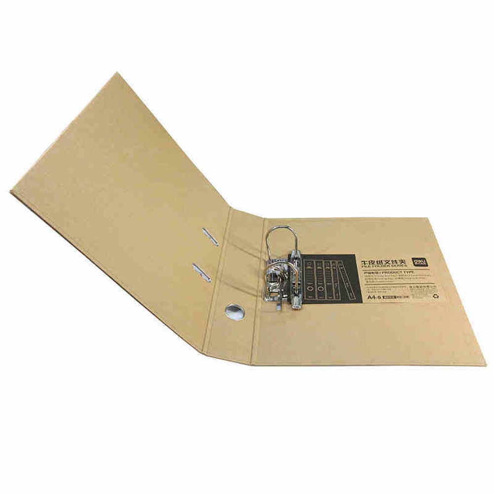 Kraft Paper Office Folder A4 Metal Ring Binder Fol... – Vicedeal