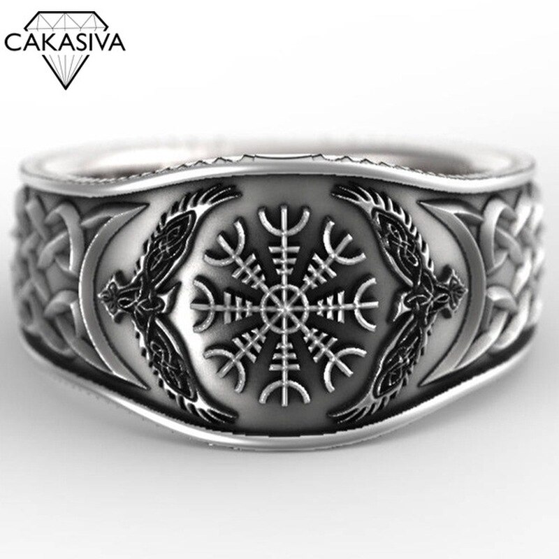 Legend Virgin Celtic Compass Vintage 925 Silver Me... – Grandado
