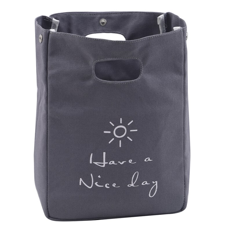 Canvas Lunch Boxes Insulation Bag Simple Letter Ty... – Vicedeal