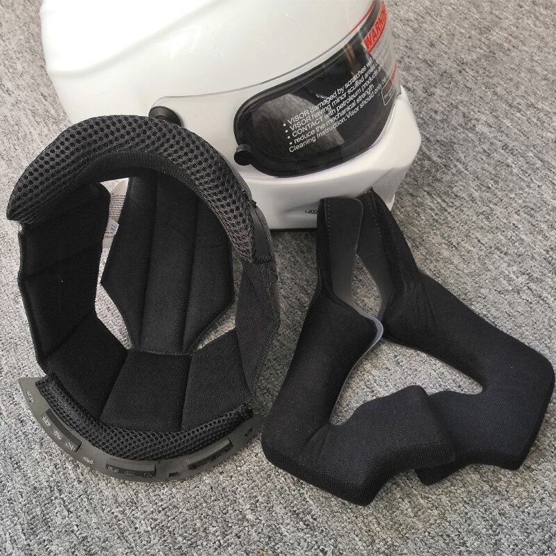 ! S-XXL Motorcycle helmet removable inner pad blac... – Grandado