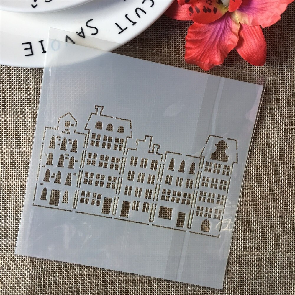 5" Diamond Wavy Texture DIY Layering Stencils Pain... – Vicedeal