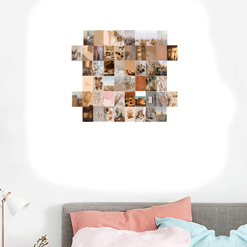 50Pcs Beige Aesthetic Picture for Wall Collage, 4X... – Grandado